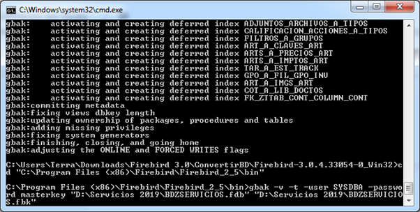 Procedimiento para actualizar Zeus Terra a Firebird 3.0 - Soporte - Foro Kontrolya